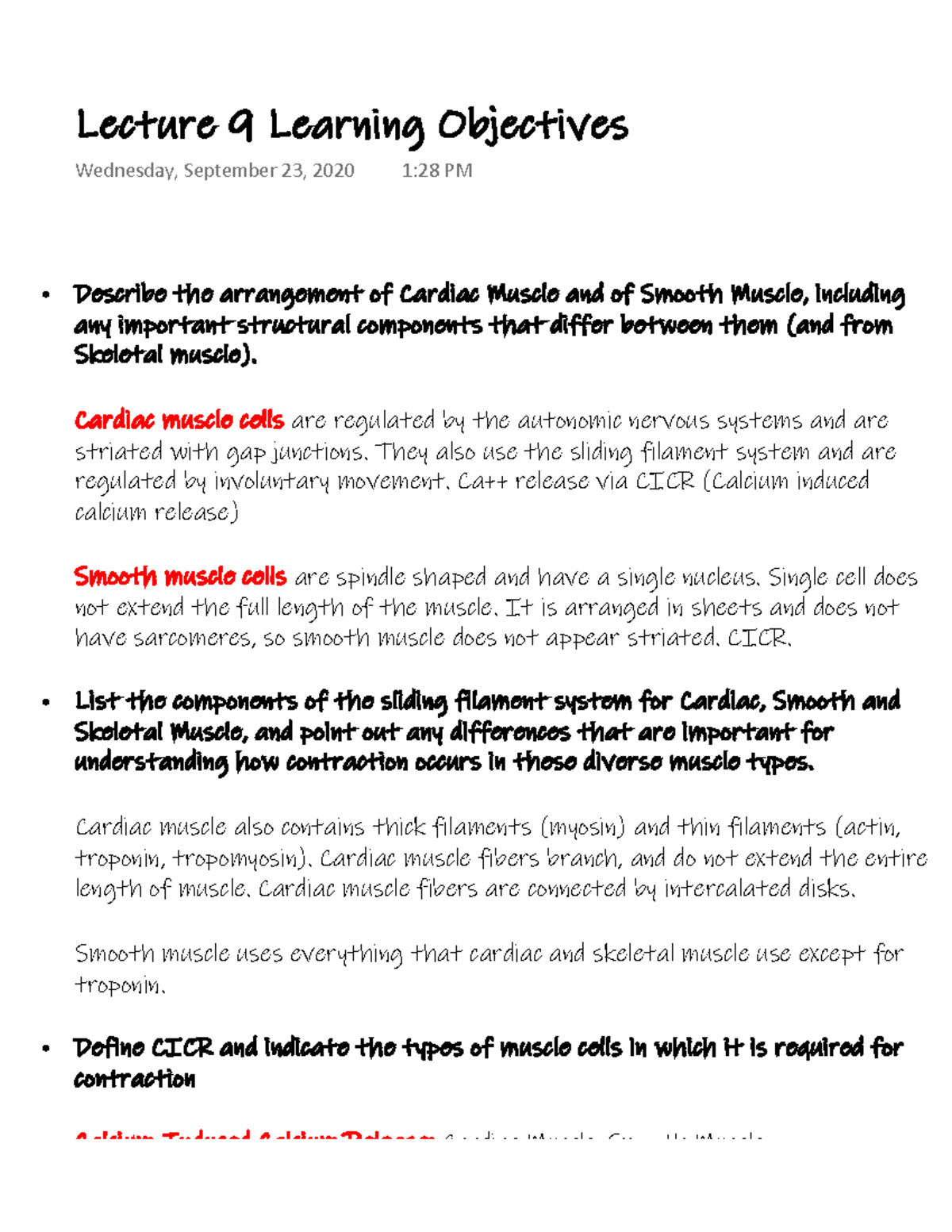 Lecture 9 Learning Objectives - PSL 431 - MSU - Studocu