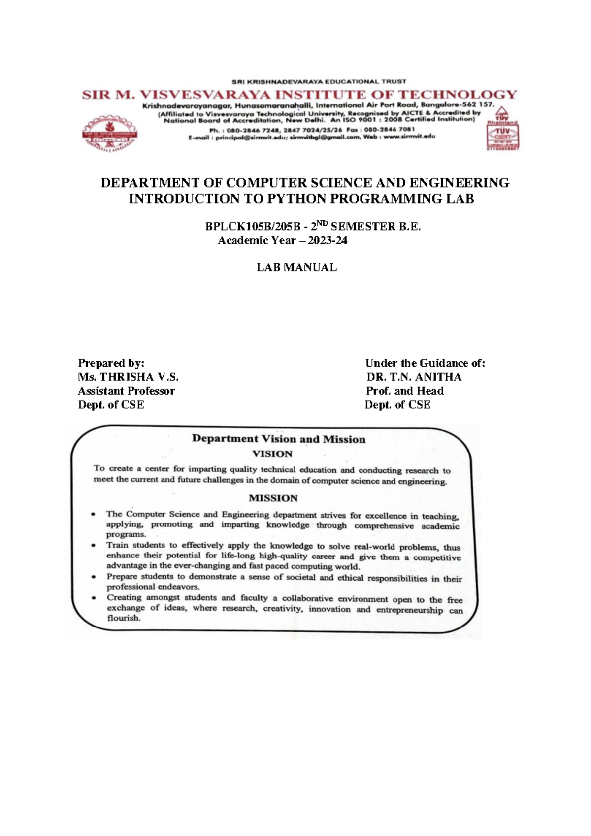 DOC-20231129-WA0011 - DEPARTMENT OF COMPUTER SCIENCE AND ENGINEERING INTRODUCTION TO PYTHON ...