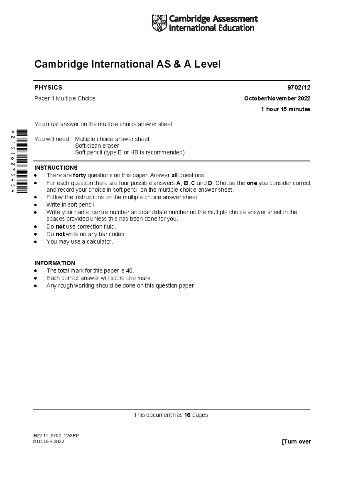 9702 w22 qp 12 - iugiyd6trazredtzthdxyc - This document has 16 pages ...