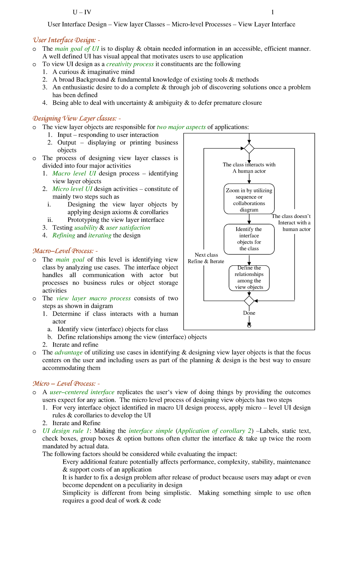 01472539665 - View Layer:Desigining Interface Objects - U – IV 1 User Interface Design – View ...