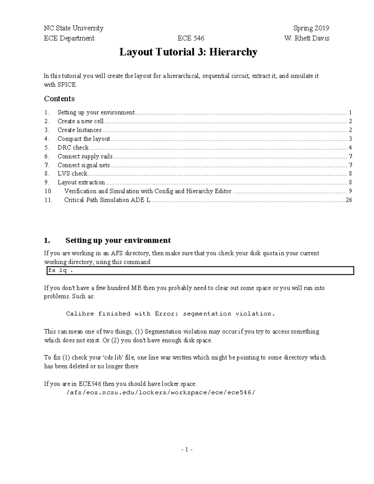 Layout tut3 - ECE Department ECE 546 W. Rhett Davis Layout Tutorial 3 ...