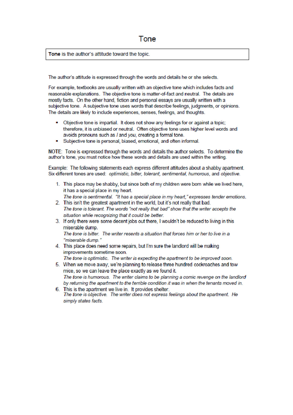 ELC501 - NOTE TONE - RUJUKAN - English for Critical Academic Reading ...