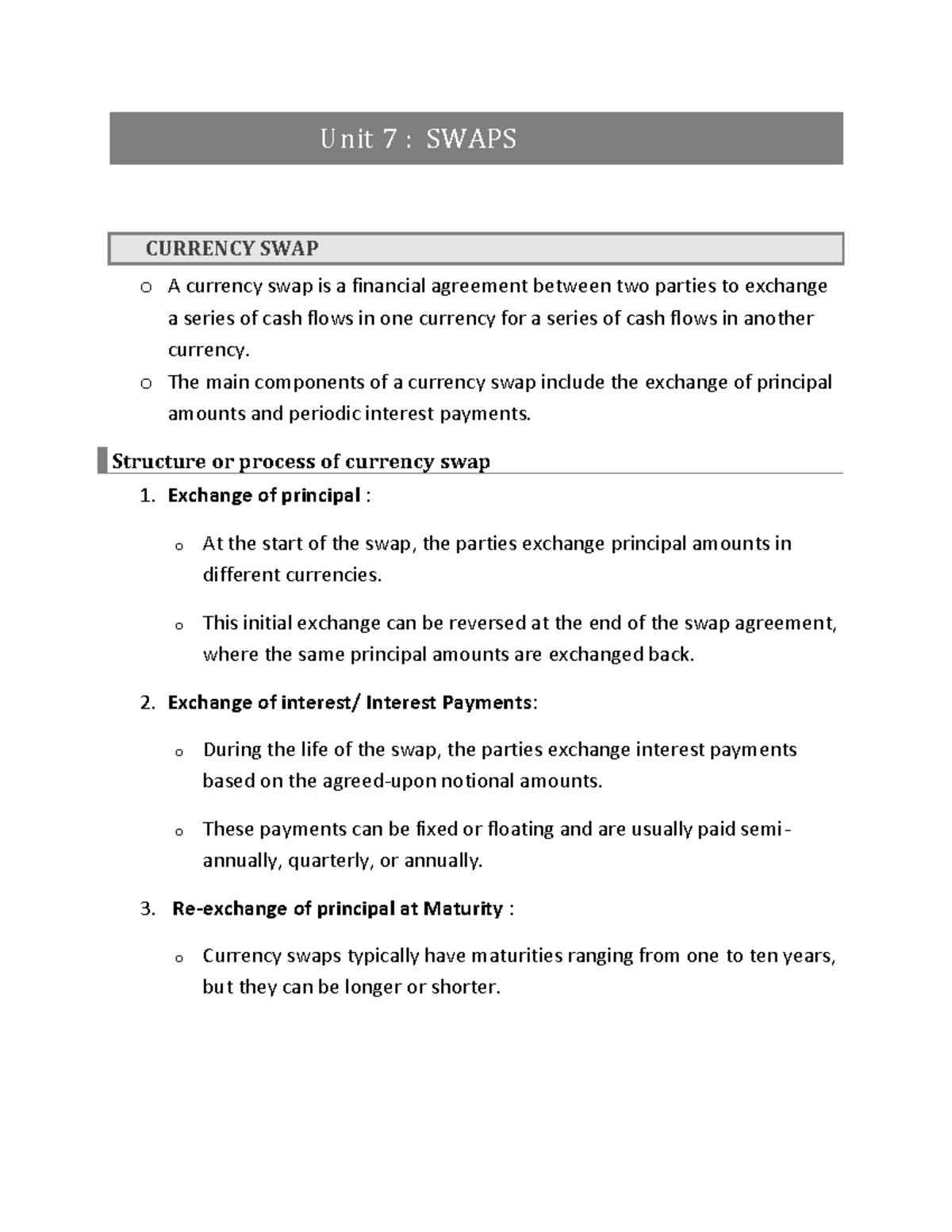 Currency Swaps - Easy to do solutions and understand derivative and ...
