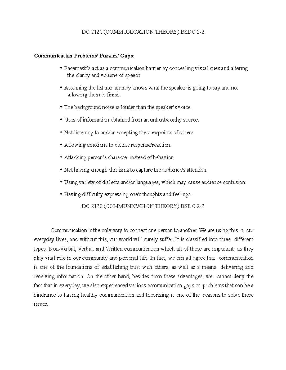 Bachelor of Science in Development Communication - Studocu