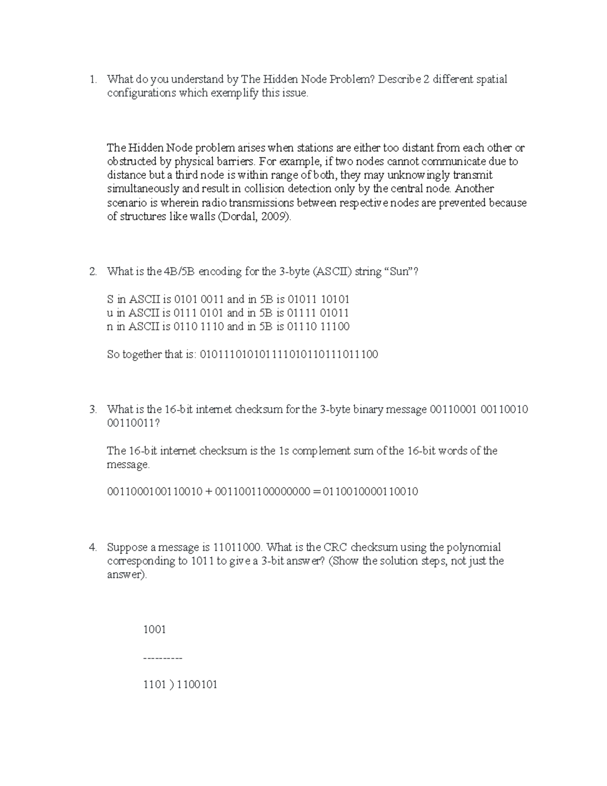 Written assignment unit 3 - What do you understand by The Hidden Node ...