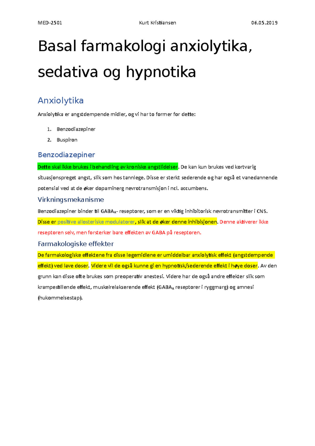 Basal farmakologi anxiolytika, sedativa og hypnotika - Basal farmakologi anxiolytika, sedativa ...