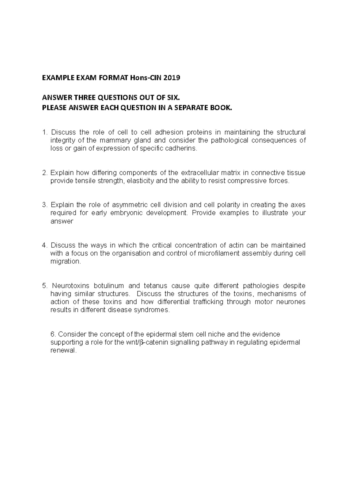 Exam Exam 2017 Questions EXAMPLE EXAM FORMAT Hons CIN 2019 ANSWER exam-exam-2017-questions-example-exam-format-hons-cin-2019-answer