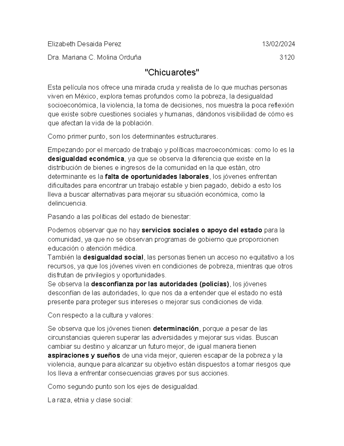 Chicuarotes pelicula - Resumen salud publica - Elizabeth Desaida Perez ...