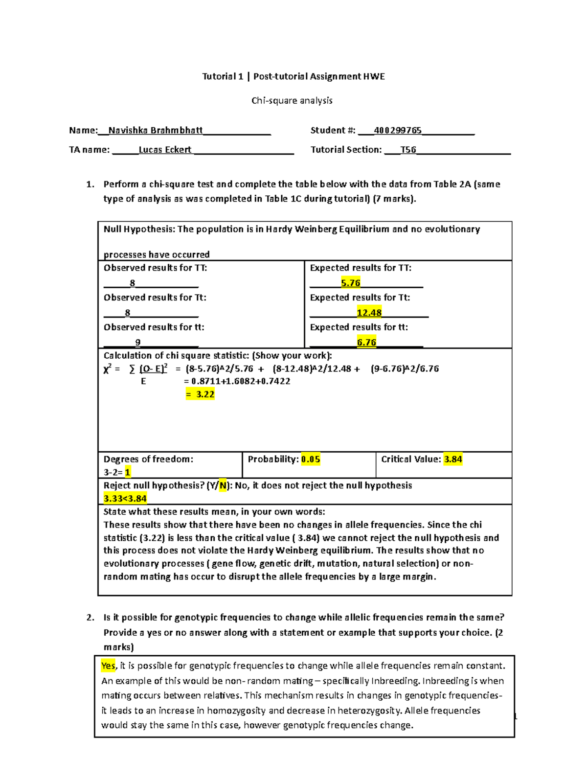 Tutorial+1+Completed+Assignment+P.1 - Tutorial 1 | Post-tutorial Assignment HWE Chi-square ...