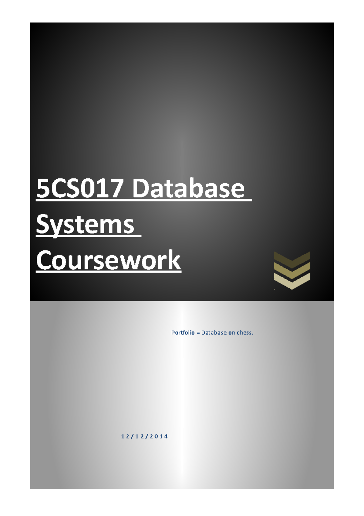 Database - Mandatory modules to form final grade of the module and year ...