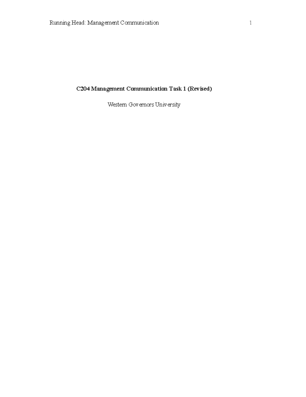 C204 Management Communication Task 1 - With this acquisition, we will soon add their popular ...