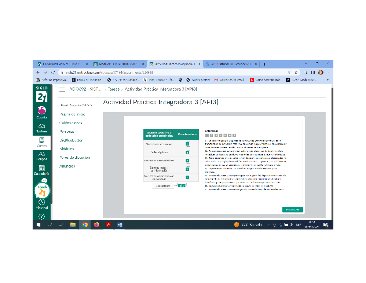 API 3 Sistemas DE Informacion Organizacional - Sistemas de Información ...