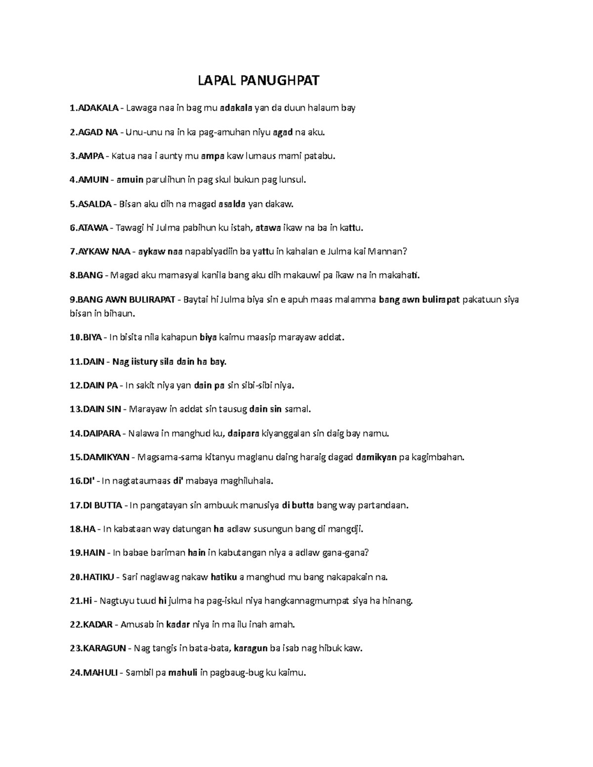 Lapal Panughpat - Beed - LAPAL PANUGHPAT 1 - Lawaga naa in bag mu ...