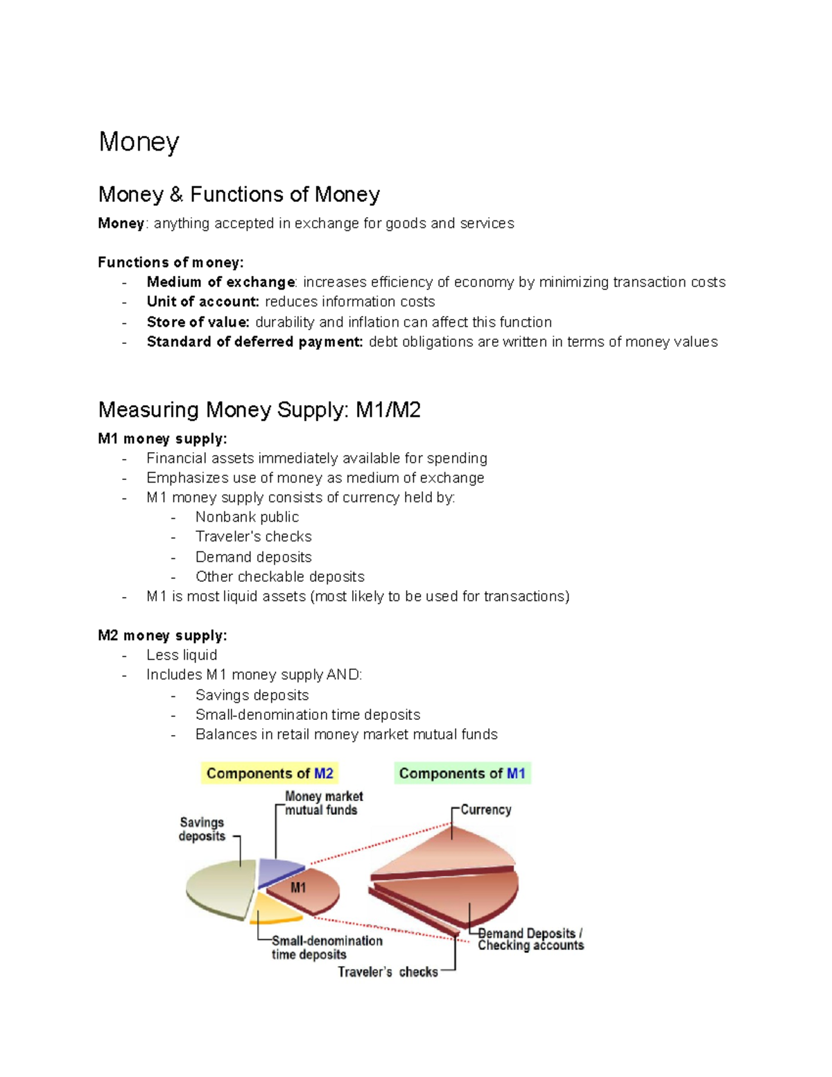Chapter 14 - Money and Banking System - Money Money & Functions of ...