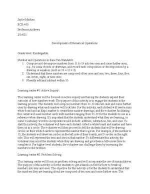 ECE 455 T5 Unit Plan Template 3daycoursework for math class ece 455 ...