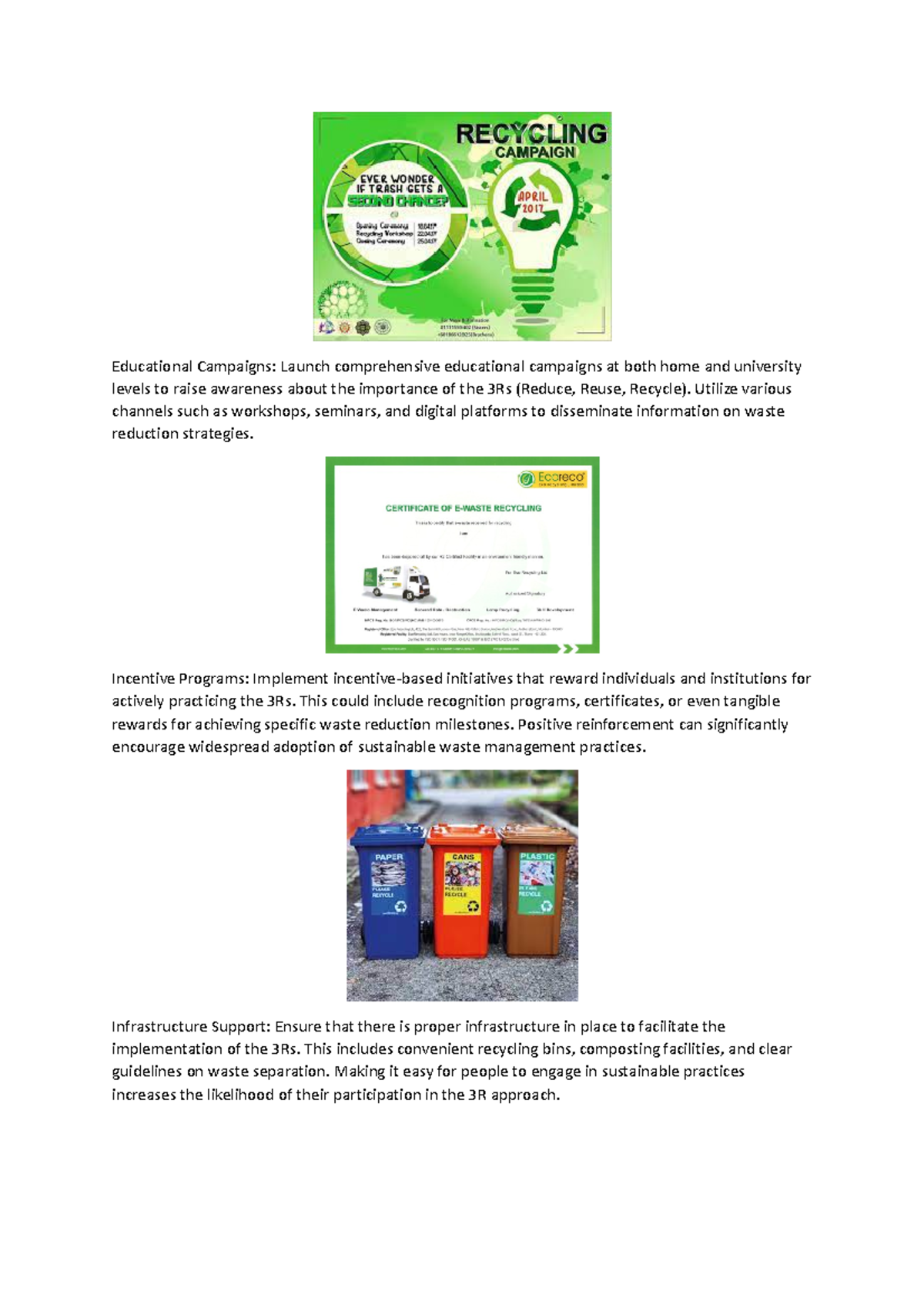 Solid Waste Management week 7 - Educational Campaigns: Launch ...