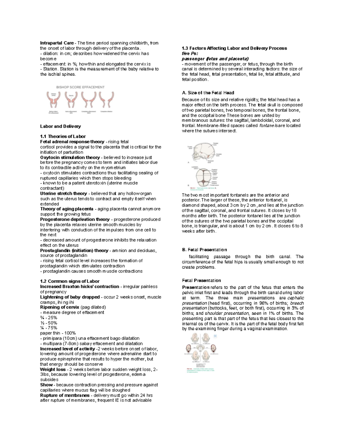 Document-9 - .... - Intrapartal Care - The time period spanning ...