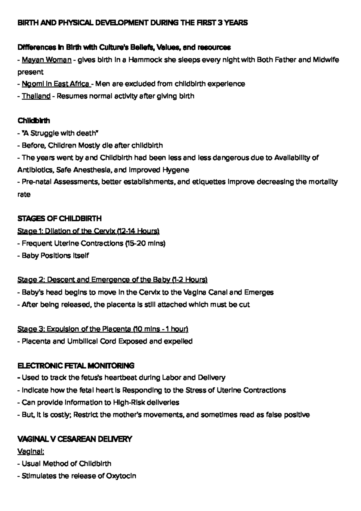 Chapter 4 - ..... - BIRTH AND PHYSICAL DEVELOPMENT DURING THE FIRST 3 ...