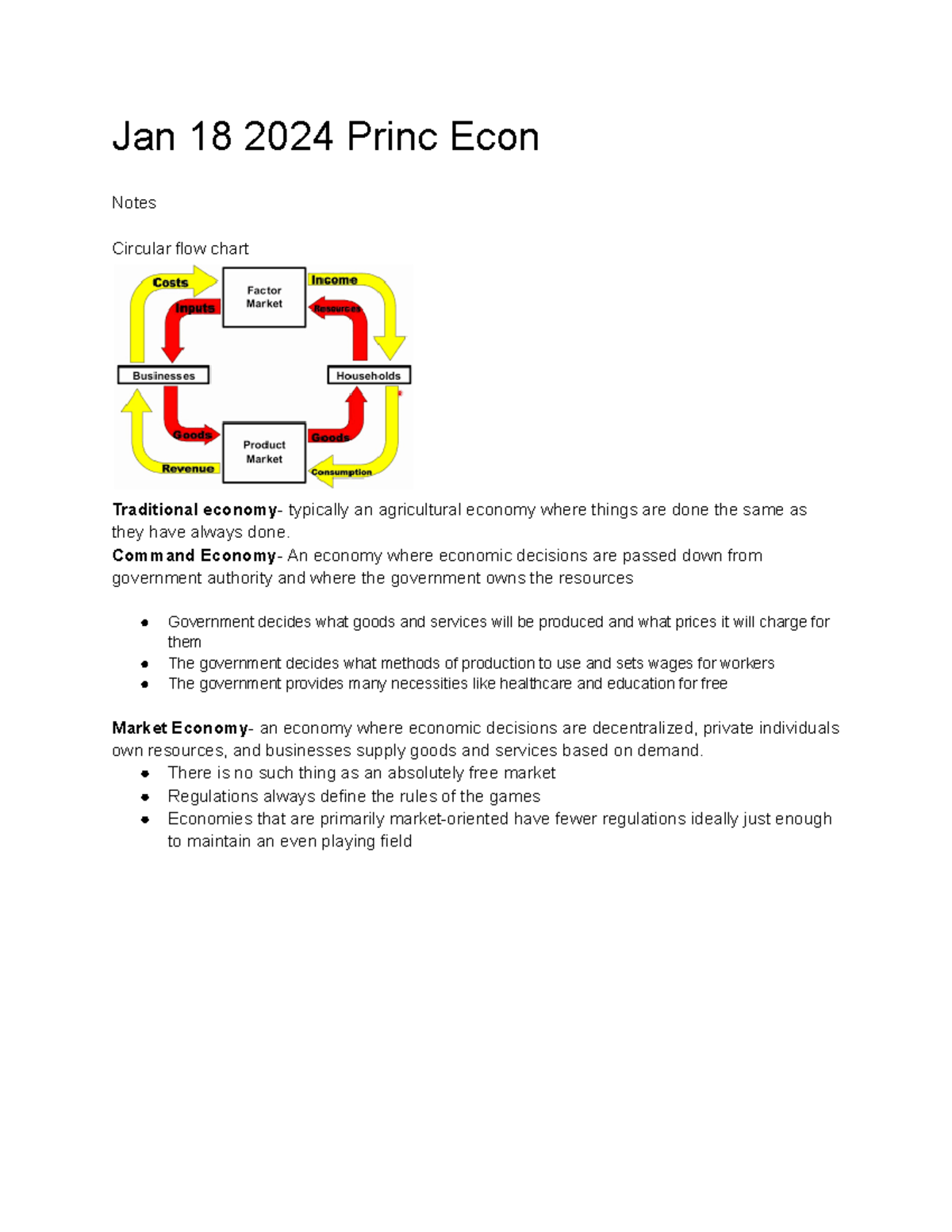 Untitled document - econ notes - Jan 18 2024 Princ Econ Notes Circular ...