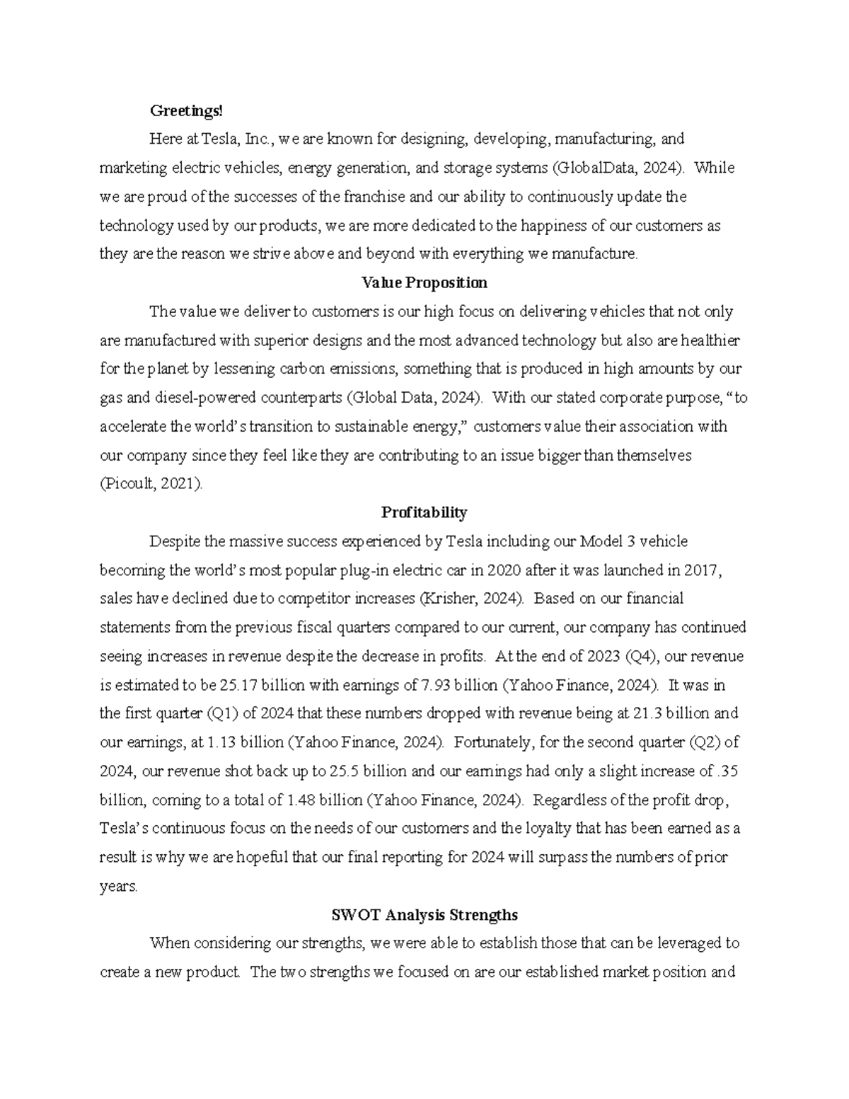 BUS 400 1-2 Blog - Blog in Module 1 for BUS-400 - Greetings! Here at ...