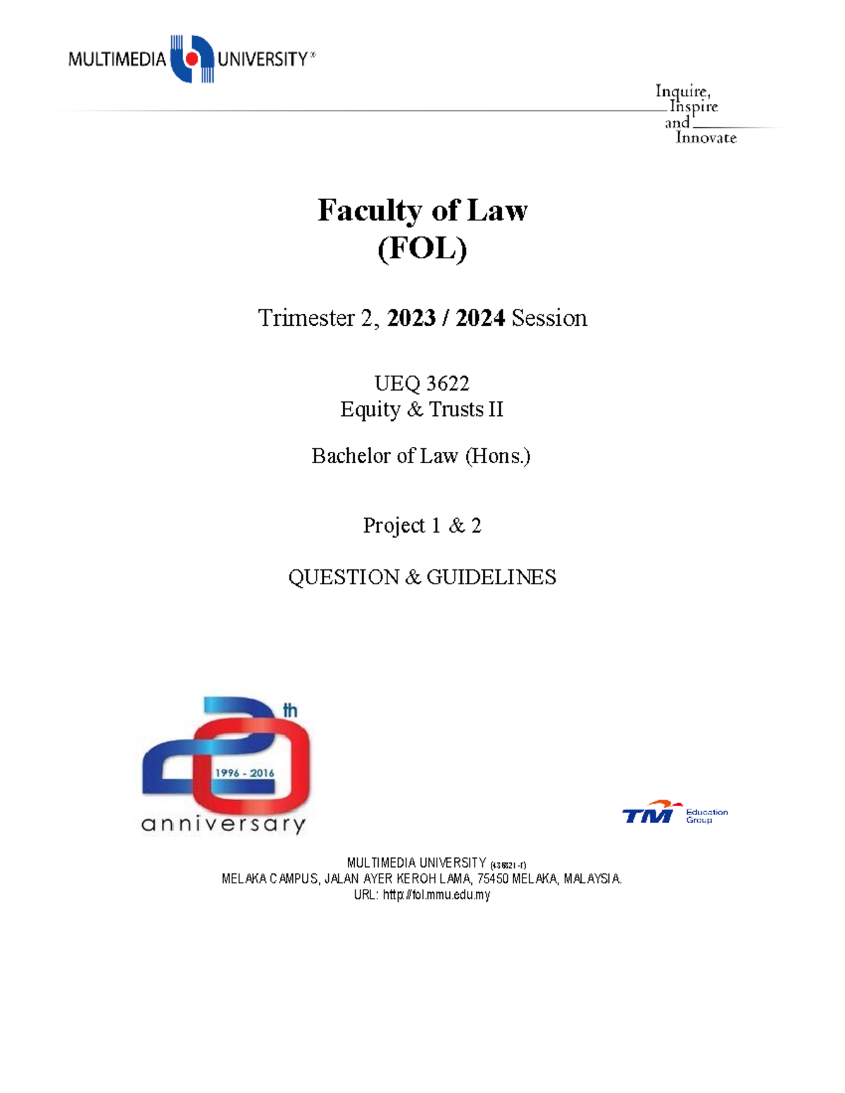 Project 1 2 Instructions Project 1 2 Instructions - Faculty of Law (FOL ...