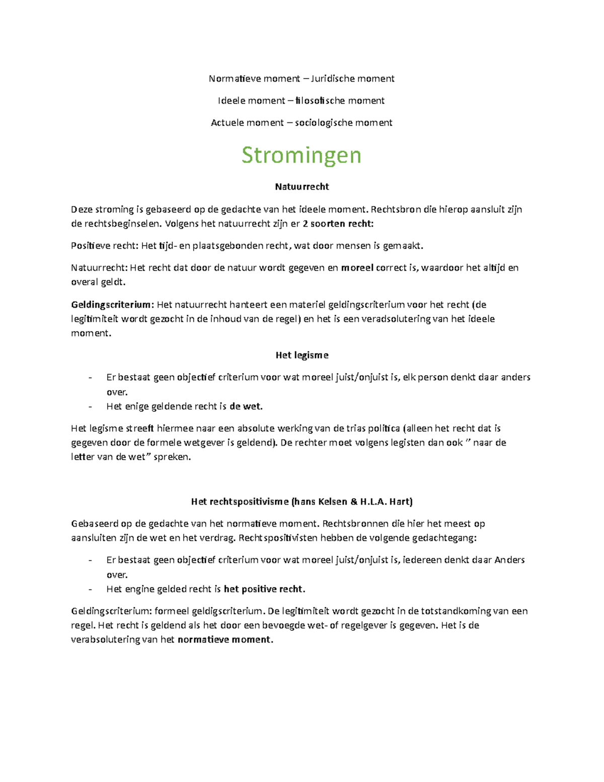 Open vragen oefenen rechtswetenschap - Normatieve moment – Juridische ...