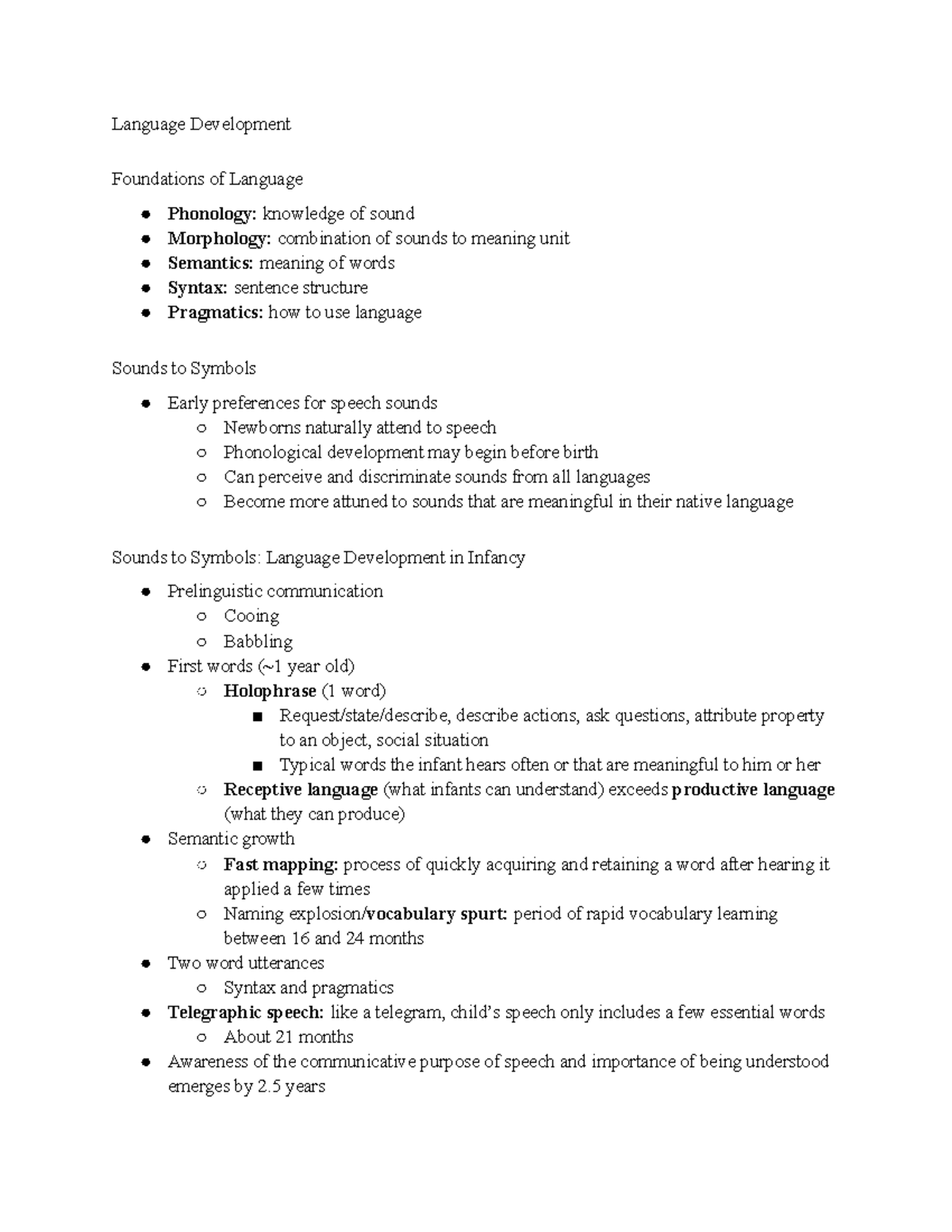 Language Development - Min Wang - Language Development Foundations of Language Phonology: - Studocu