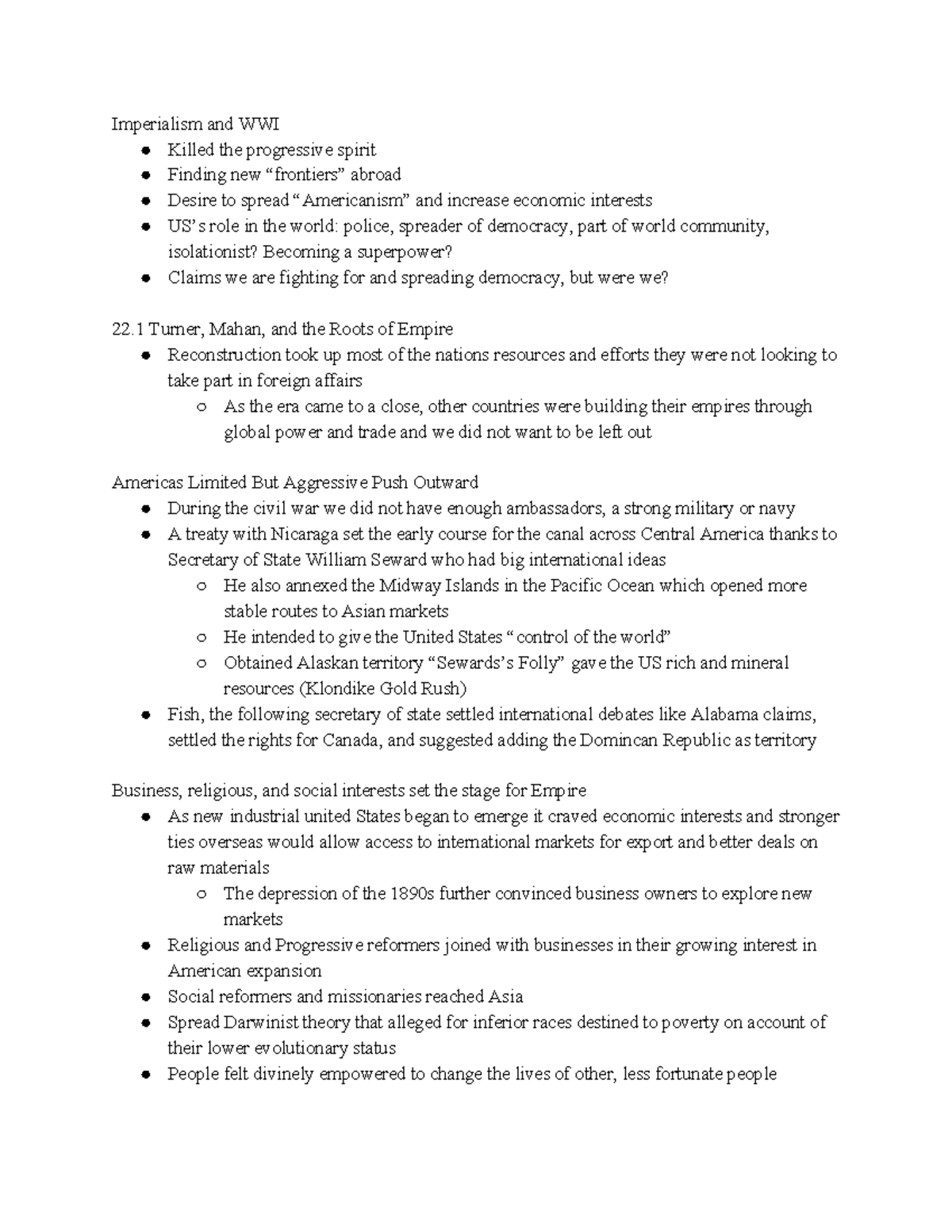 Module 5 WWII - WW2 U.S. History Open Stanx Book notes - Imperialism ...