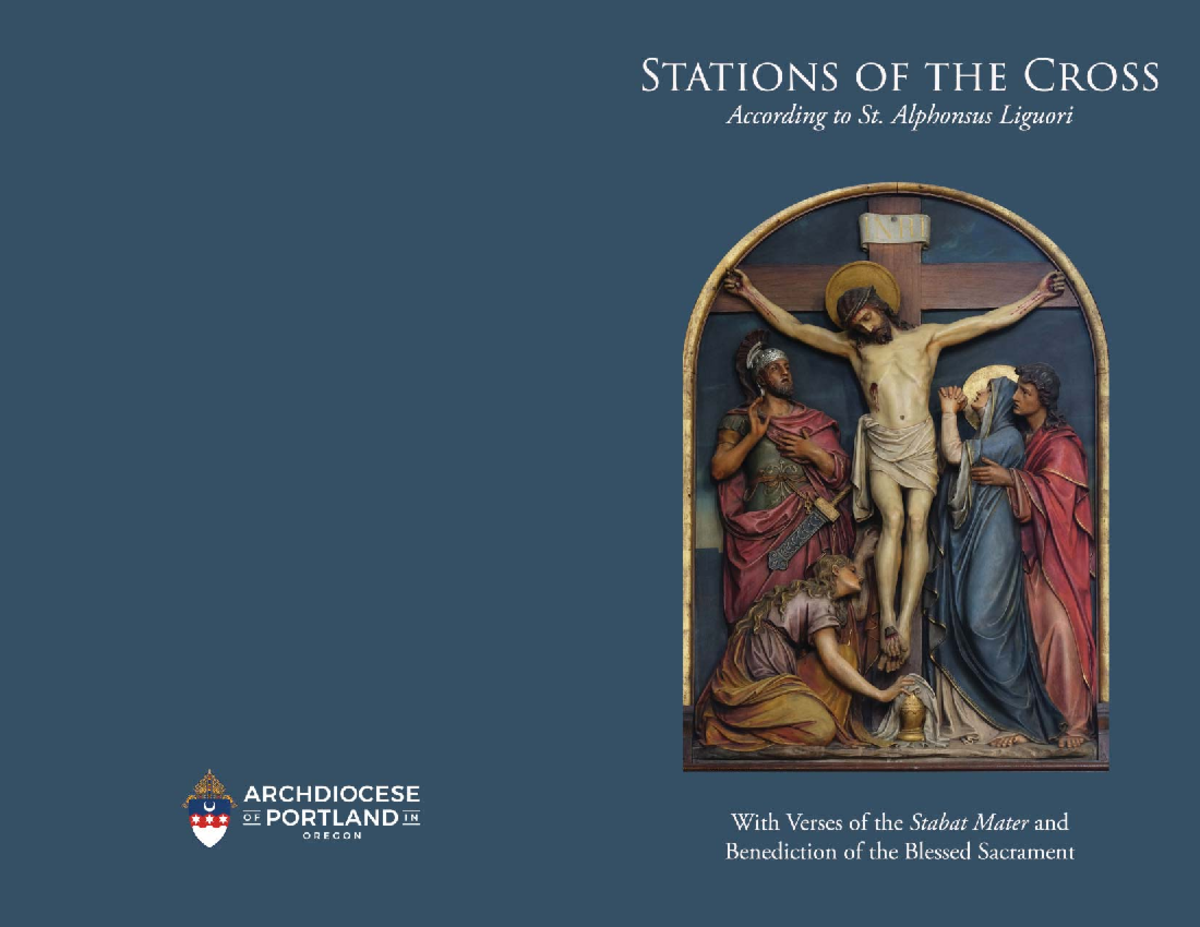 Stations of the Cross Booklet English - Sacred Scripture - The Holy ...