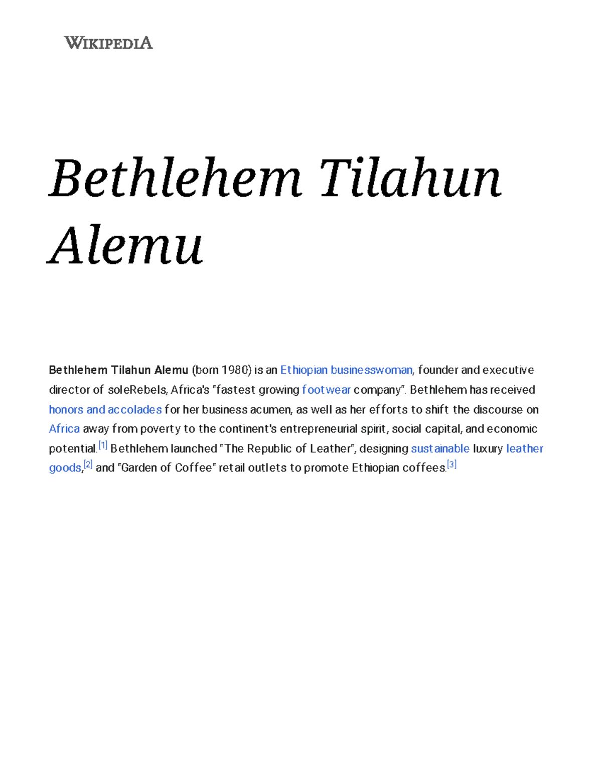 Bethlehem Tilahun Alemu - Wikipedia - Bethlehem Tilahun Alemu Bethlehem ...