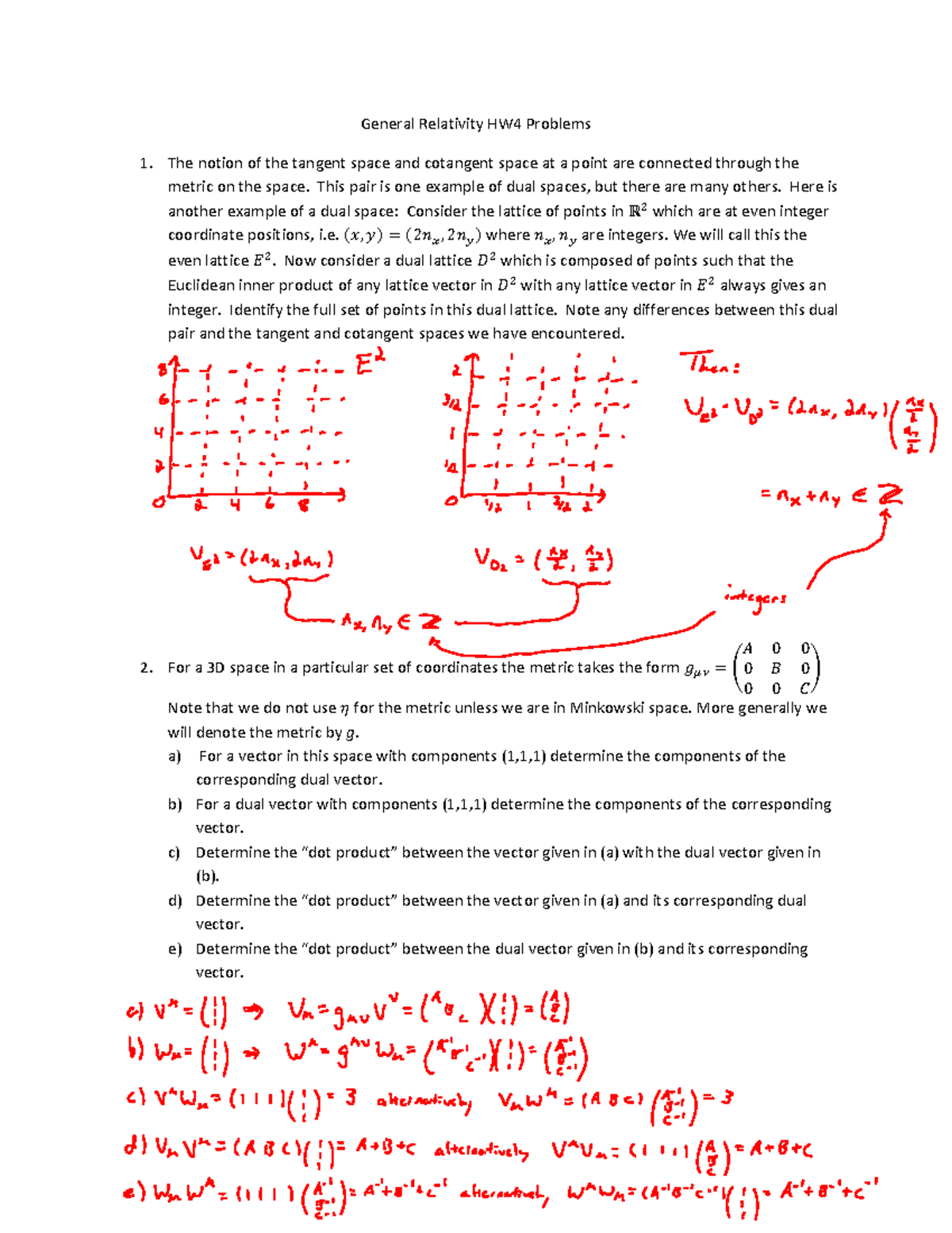 HW3solutions - Solutions to Dr. Alex Flournoy's Undergraduate General ...