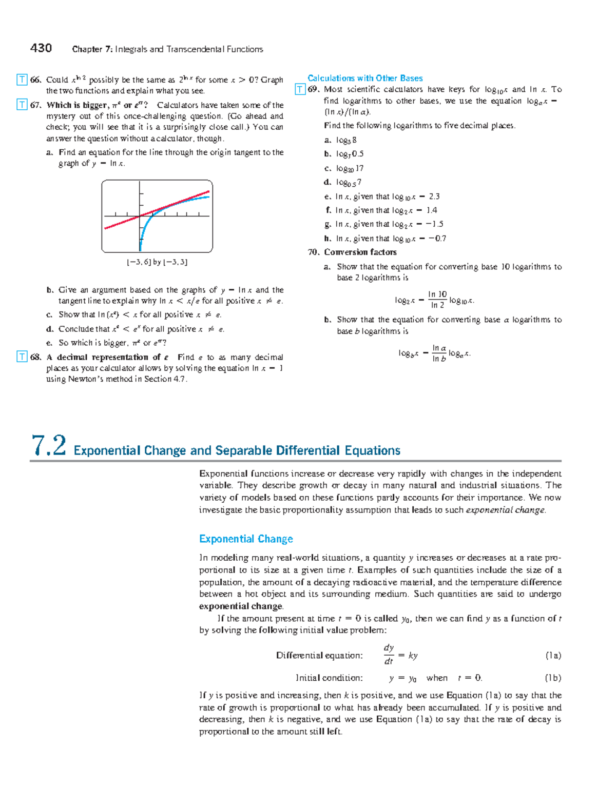 Math ch7-2 - math work - 430 Chapter 7: Integrals and Transcendental ...