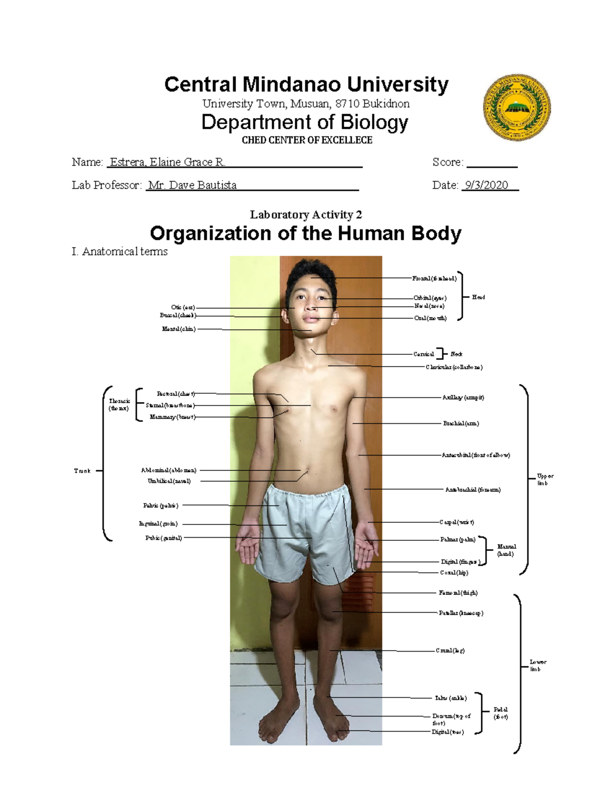 Estrera, EG - Exercise No. 2 - Central Mindanao University University ...