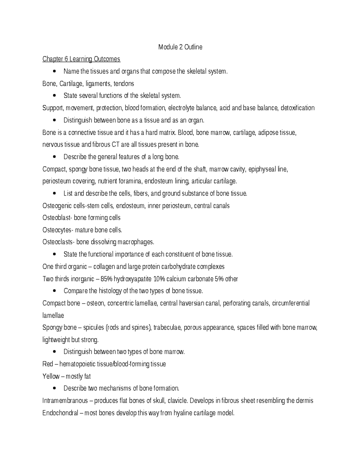 Module 2 Outline - Module 2 Outline Chapter 6 Learning Outcomes Name ...
