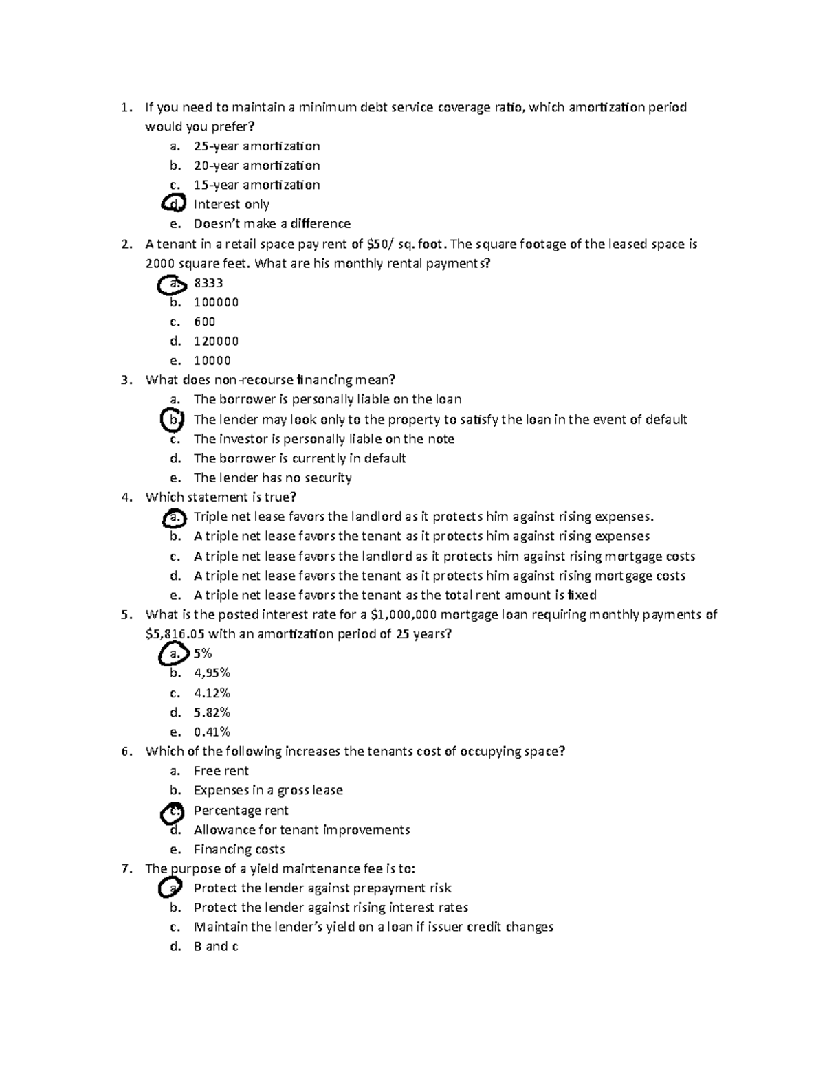 Fina 210 final Qs practice - ϭ͘ - Studocu