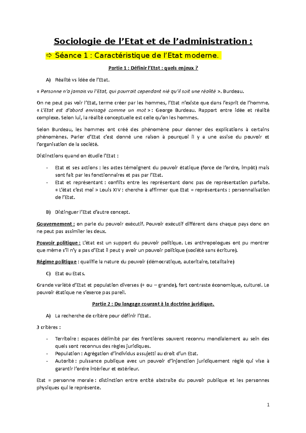 Socio etat adm résumé - Sociologie de l’Etat et de l’administration ...