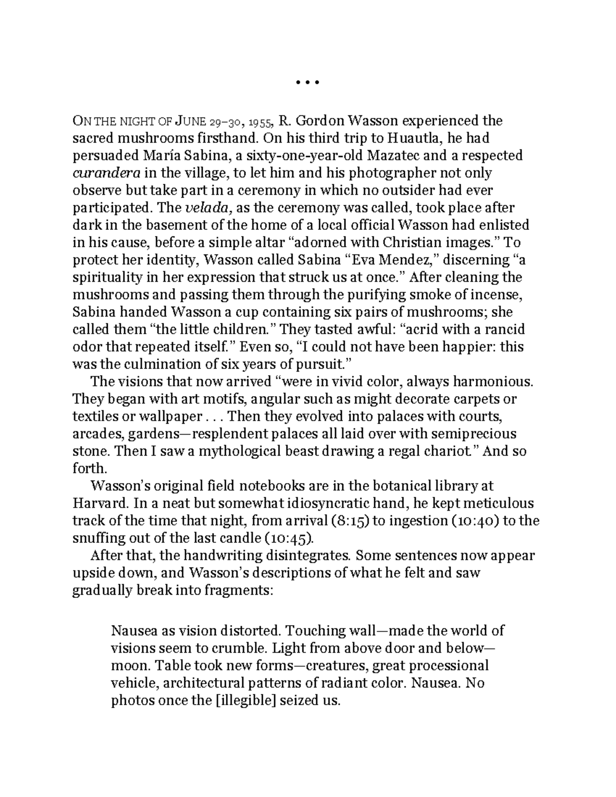 96 - Hello - • • • ON THE NIGHT OF JUNE 29–30, 1955 , R. Gordon Wasson ...