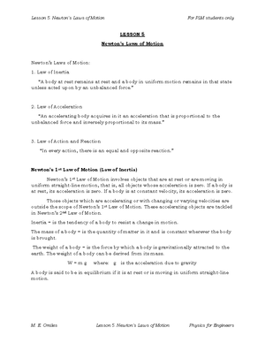 Lesson 3. Motion with constant acceleration - Lesson 3. Uniformly ...