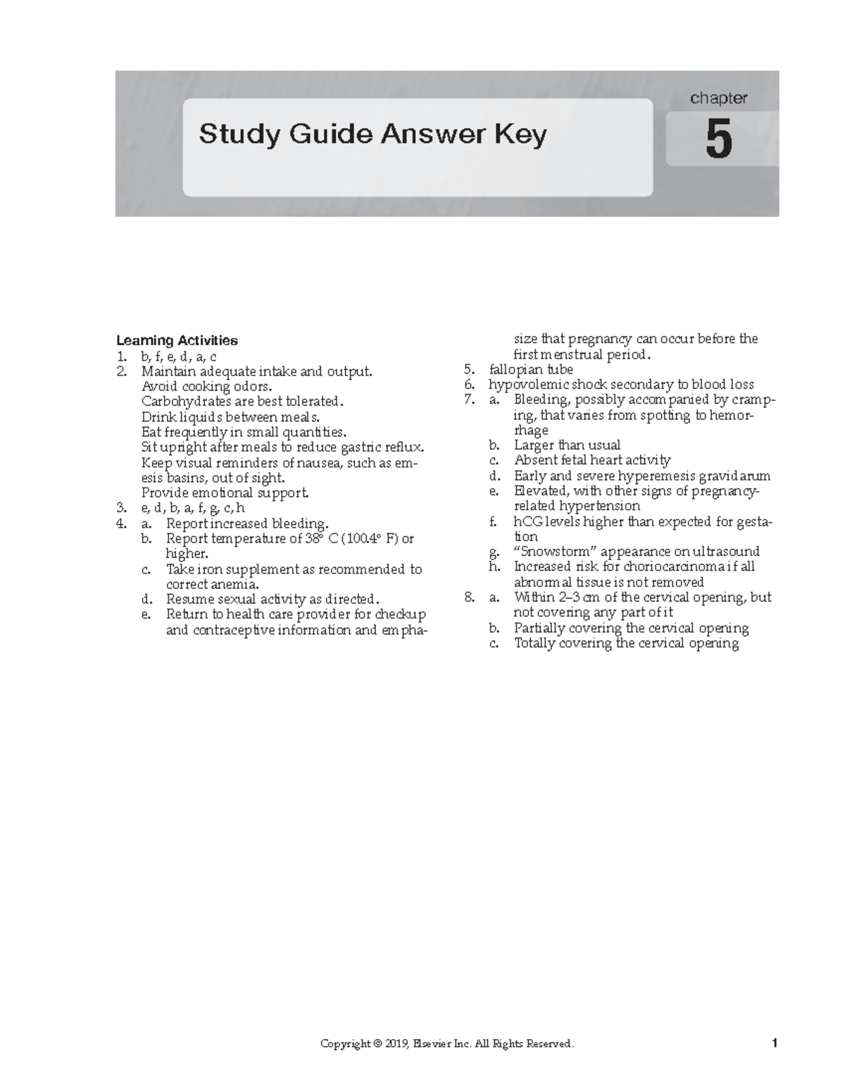 Chapter 005 - Study Guide Answer Key chapter 5 Learning Activities b, f ...
