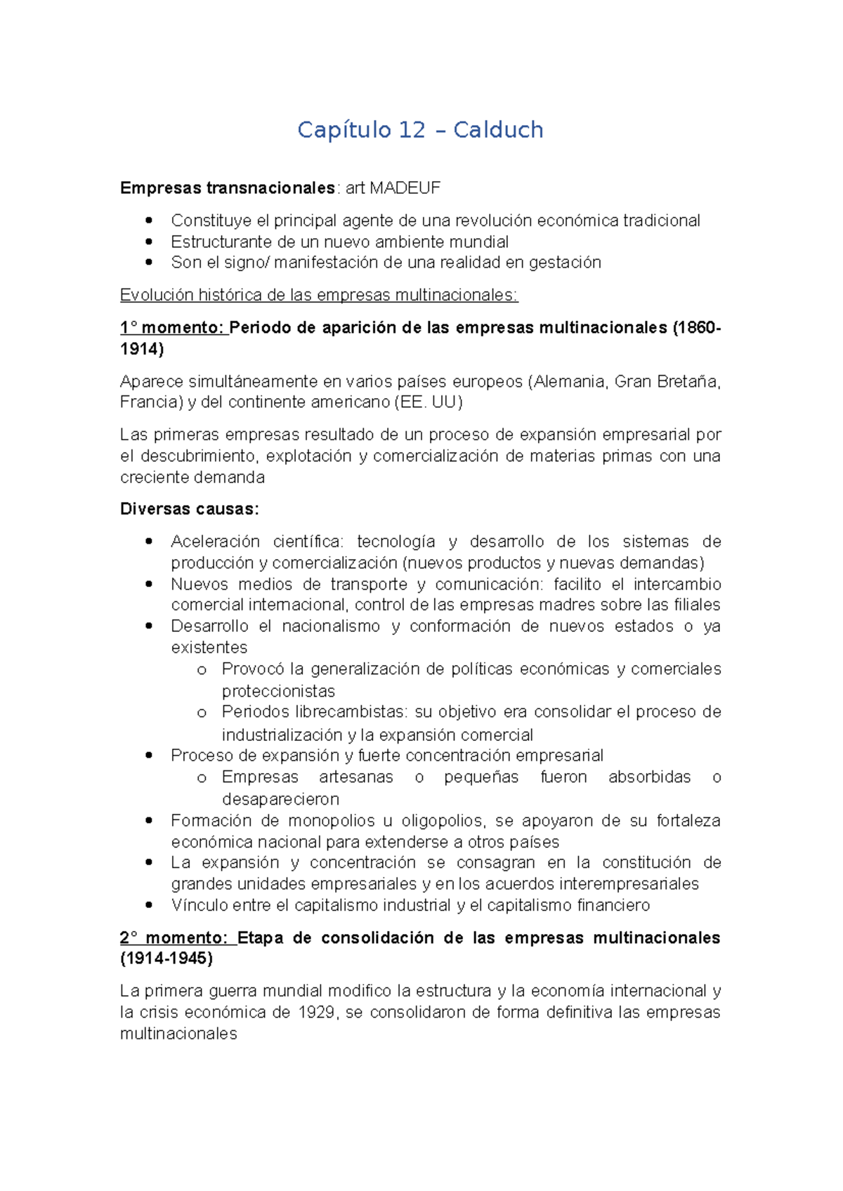 Capítulo 12 Calduch - Capítulo 12 – Calduch Empresas transnacionales ...