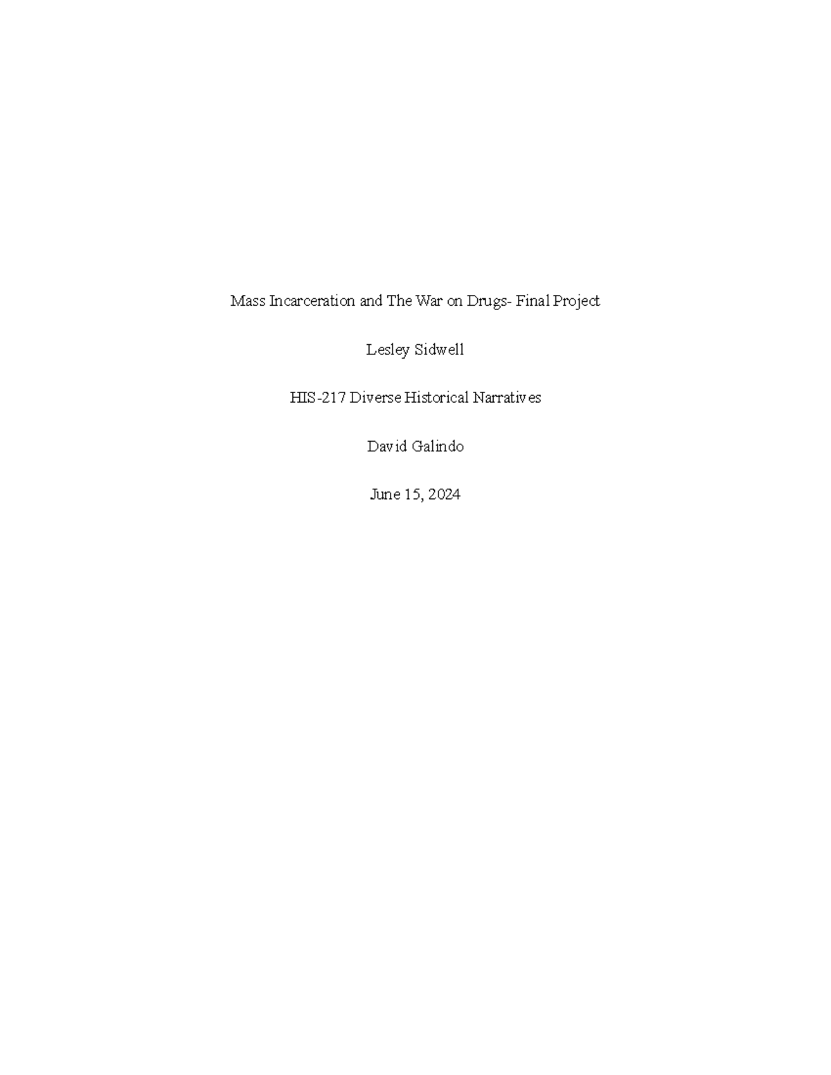 Final Project- Time Capsule- Diverse Historical Narratives - Mass ...