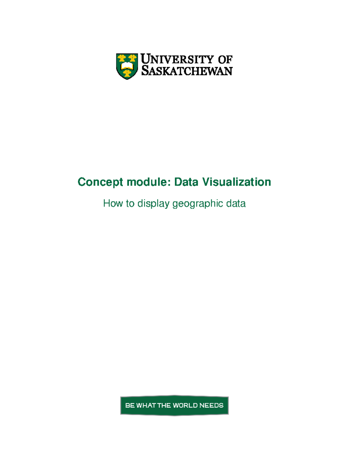 Module 9 - LAB - Data visualization - Geog 120.3 - U of S - Studocu