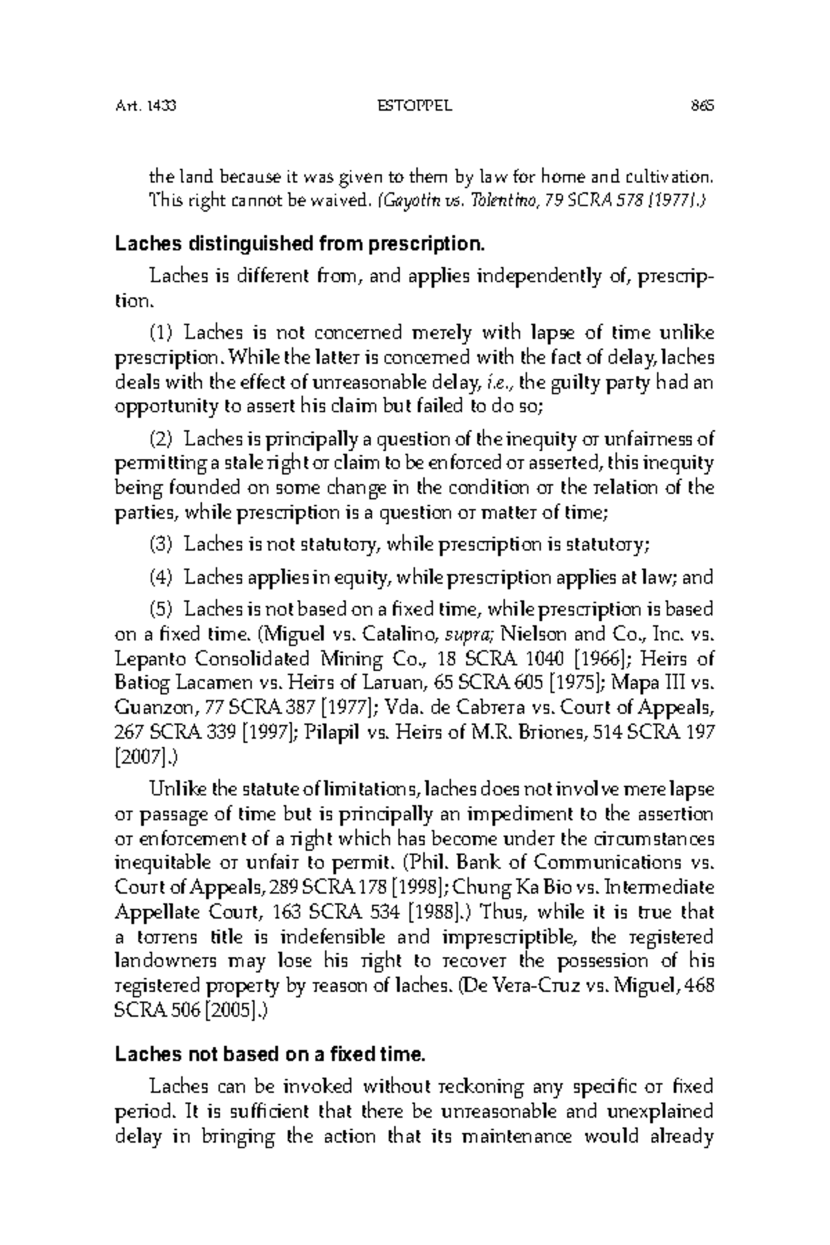Oblicon 289 - Book: Hector De Leon - 865 the land because it was given ...