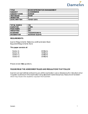 Diploma-Web Development 2B Supp Exam Memo - Web Development 2B Exam ...