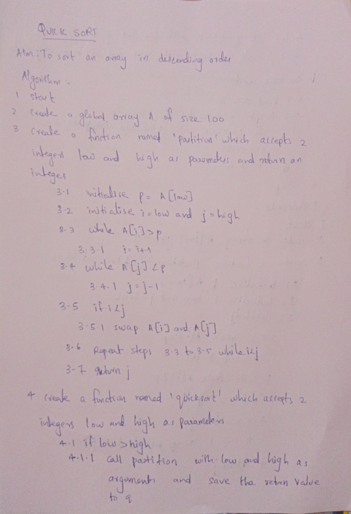 Quick sort - Thi is a short note - J SoRT wTo so a ody deitovdioq o1de ...