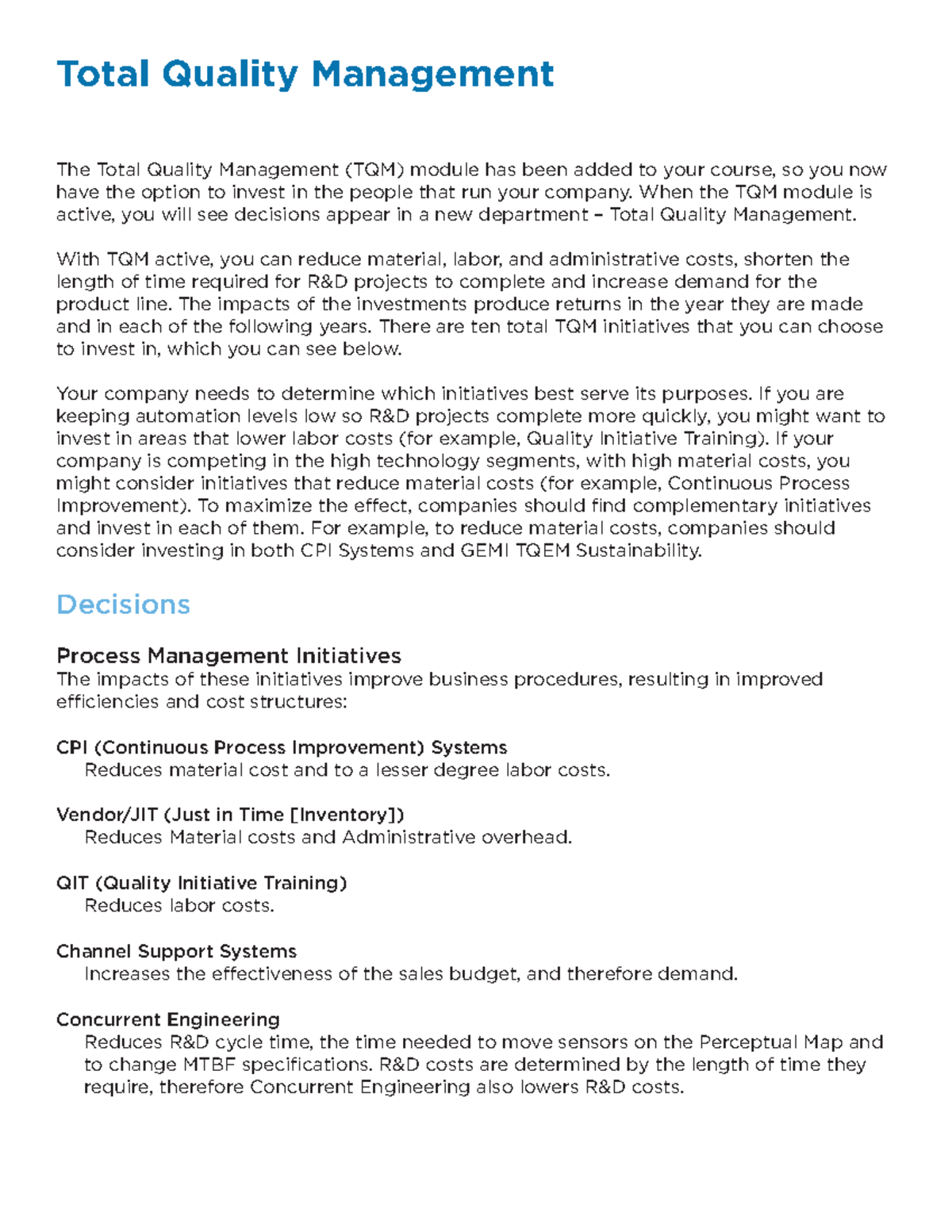 TQMGuide - TQM Guide - Total Quality Management The Total Quality ...