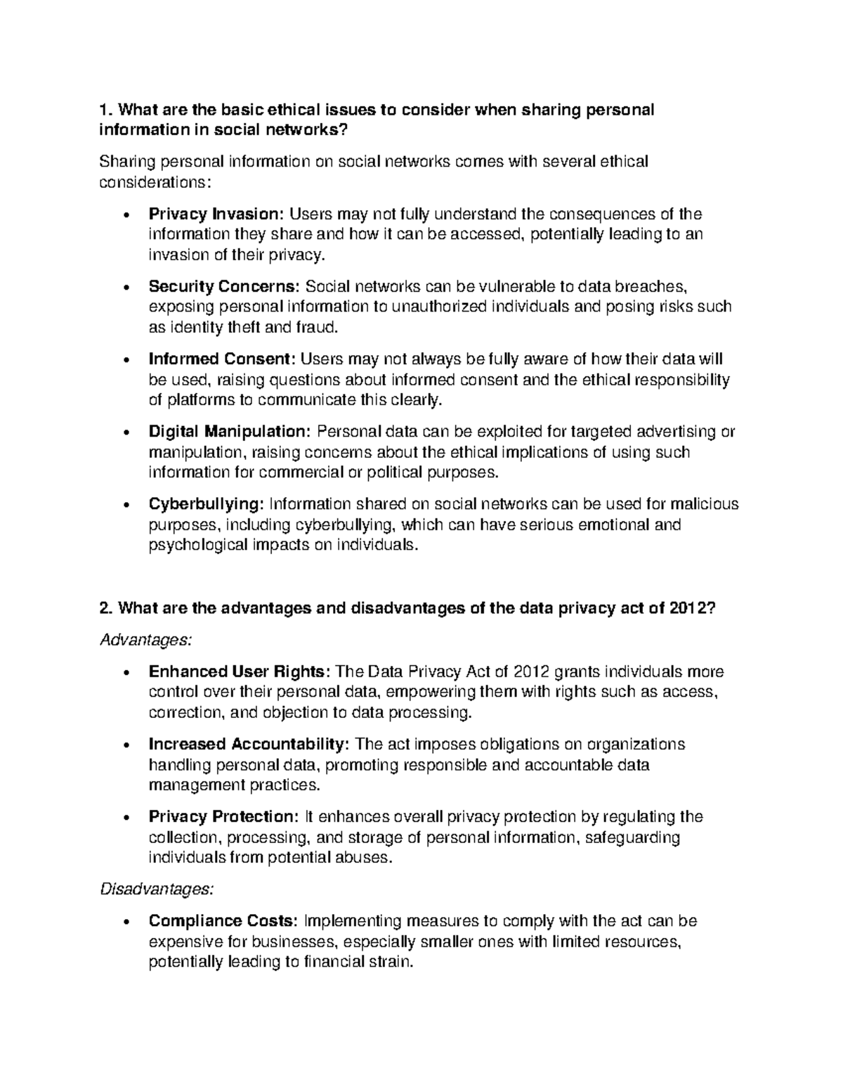 Understanding the self - What are the basic ethical issues to consider ...