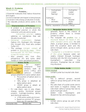 Week 5-Enzymes - Lecture by: Mr. Joseph Deuel Casinsinan Week 5 ...