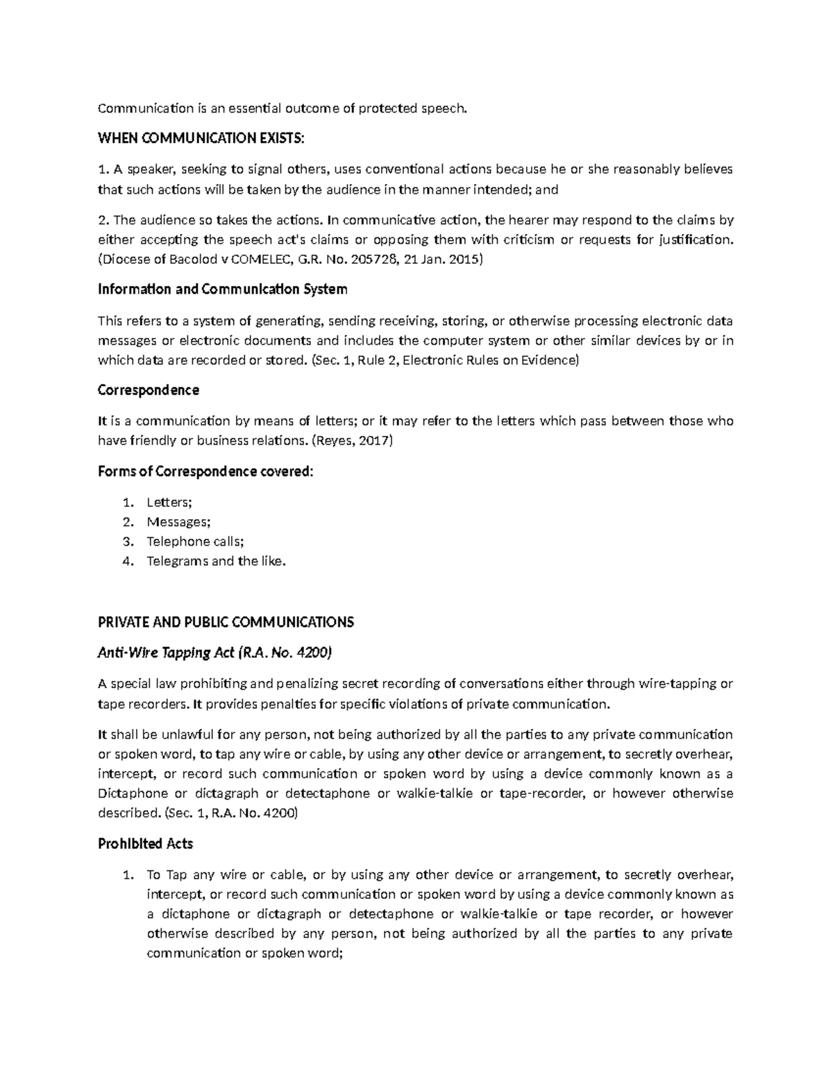 Privacy OF Communication - Communication is an essential outcome of ...