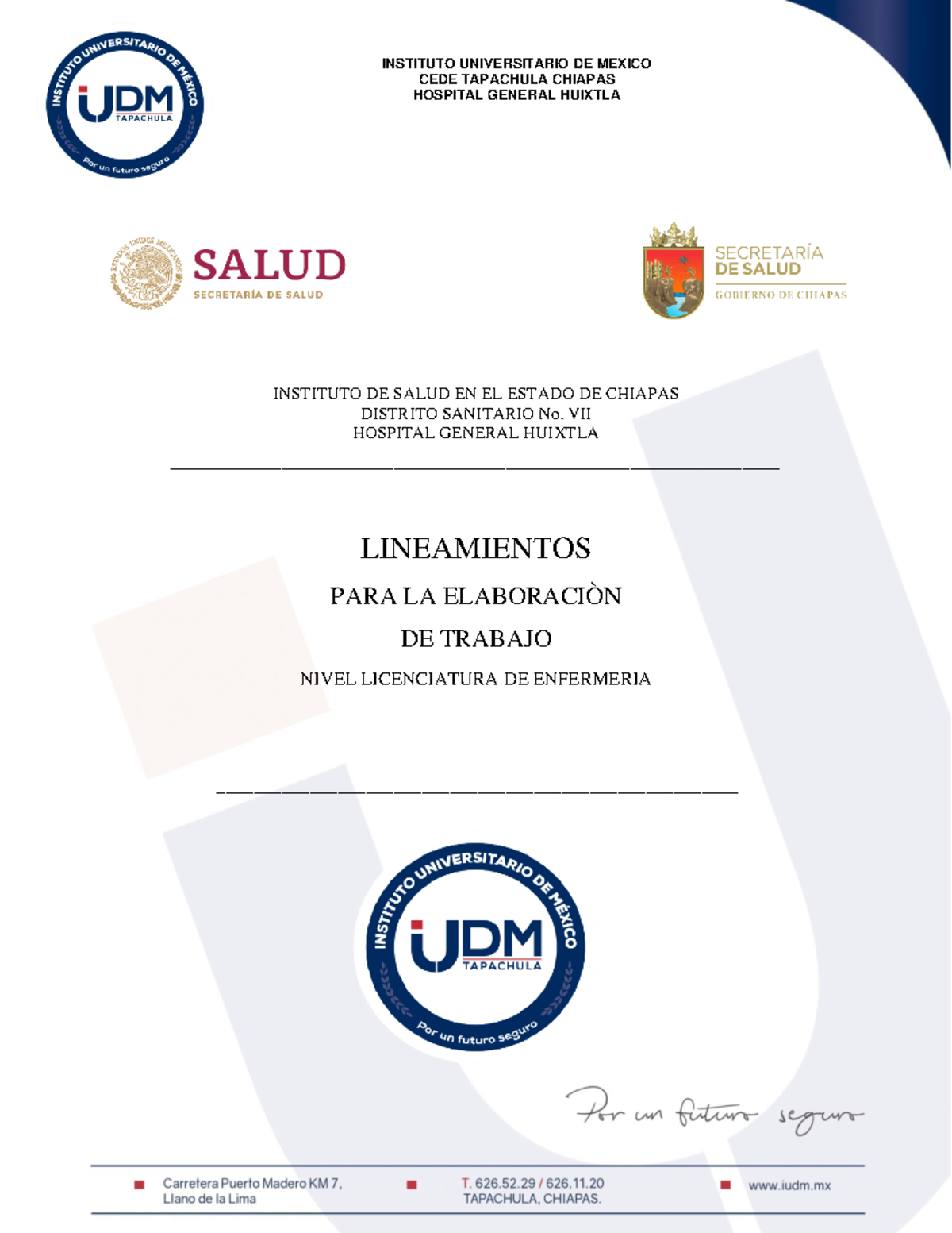 Lineamientos DE Trabajos POR Escrito IUDM 2023 - CEDE TAPACHULA CHIAPAS ...